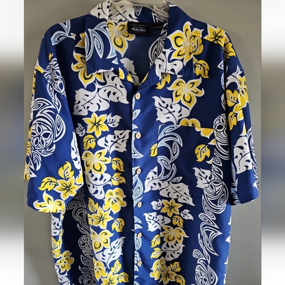 anchor blue | Shirts | Anchor Blue Hawaiian Shirt Largr | Poshmark